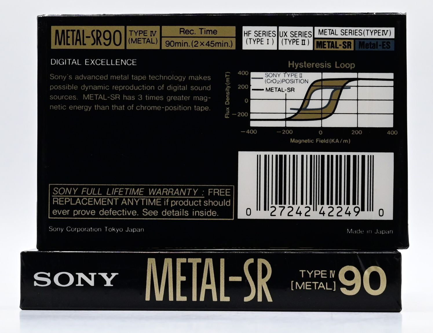 Tapestore: Аудіокасета SONY METAL SR 90 (1989)